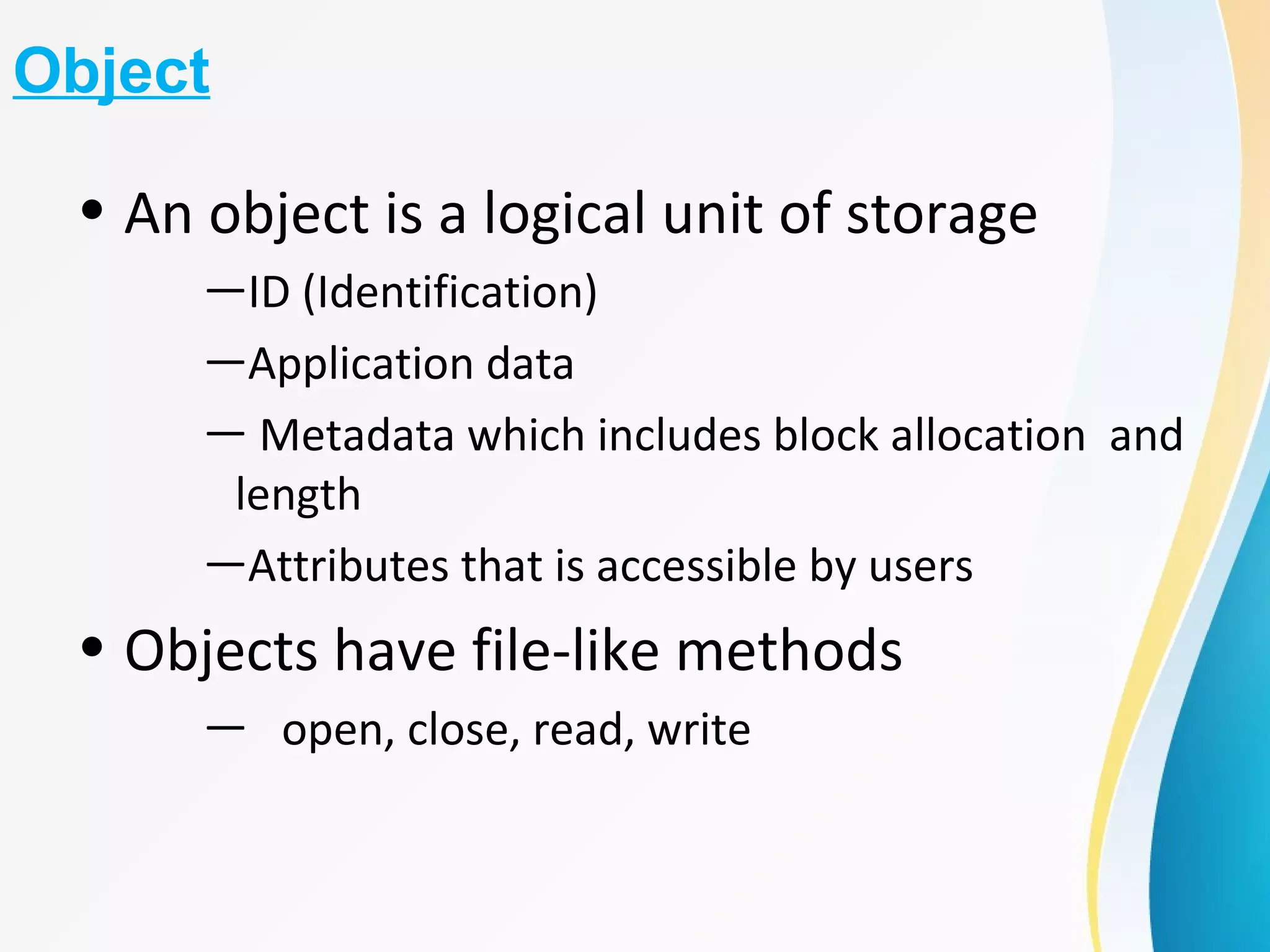 Object storage | PPT