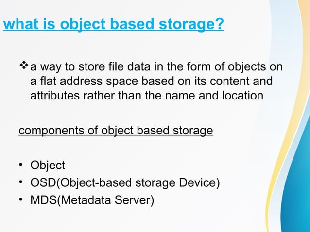 Object storage | PPT