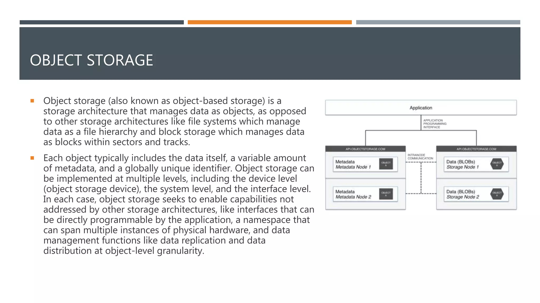 What is Object storage ? | PPTX