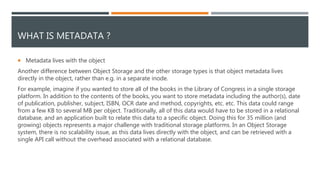 What is Object storage ? | PPTX