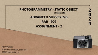 object survey ppt.pptx advance surveying | PPT