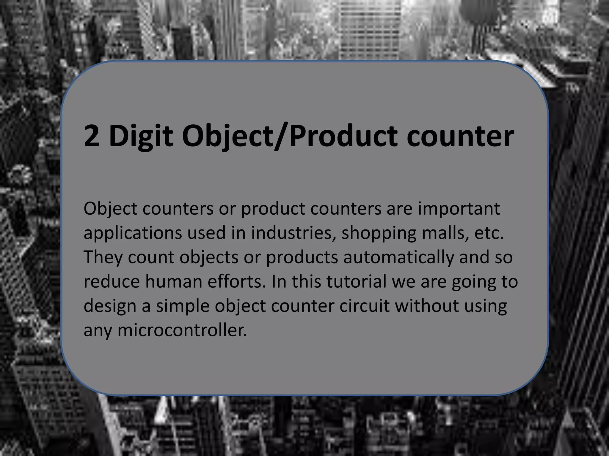 2 Digit Object counter | PPTX
