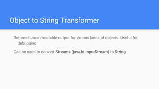 Object to string transformer | PPTX