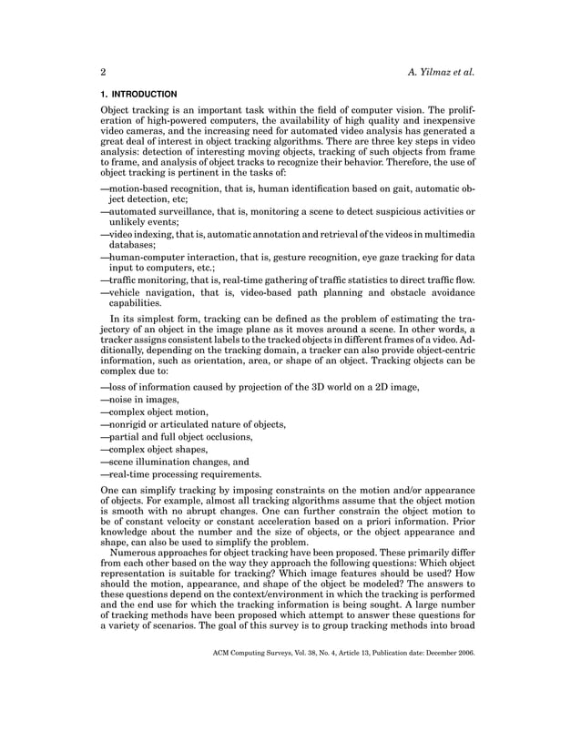 Object tracking | PDF