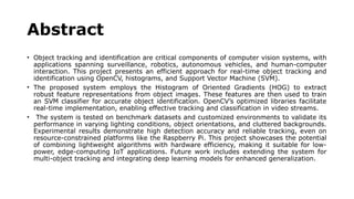 Object Tracking and Identification with OpenCV Using Histograms.pptx
