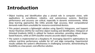 Object Tracking and Identification with OpenCV Using Histograms.pptx