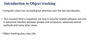 Object tracking final | PPT