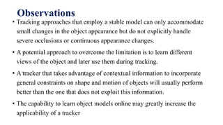 Object tracking presentation | PDF