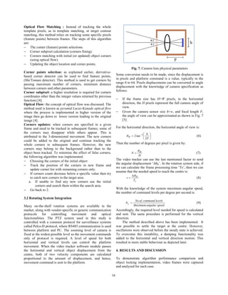 Object video tracking using a pan tilt-zoom system | PDF
