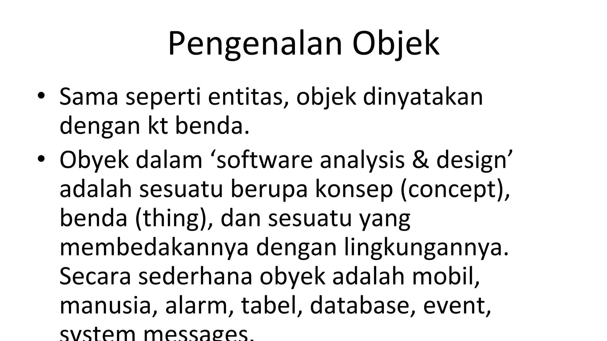 Basis Data Bab Objek oriented database | PPTX