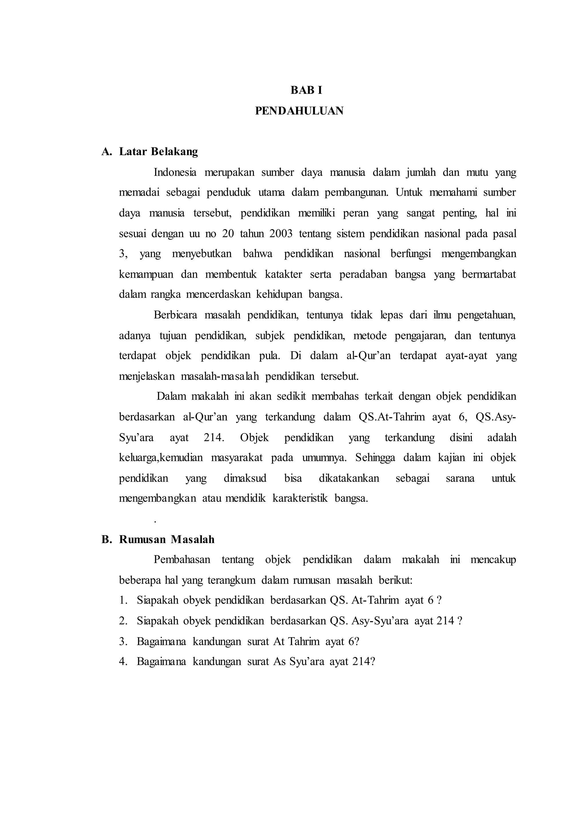 Objek pendidikan | PDF
