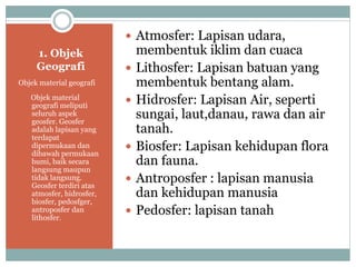 Objek studi geografi.ppt
