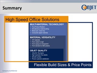 Objet 3D Printing Systems | PPT