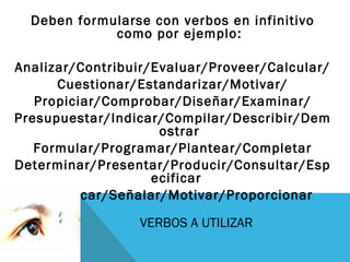 Objetivos de un problema | PPT
