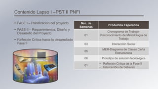 Objetivos y Contenidos PST II-PNFI Lapso I | PDF