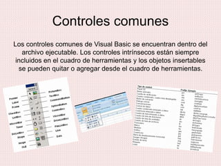 Objetos de programa visual basic Laura R Martin T | PPTX