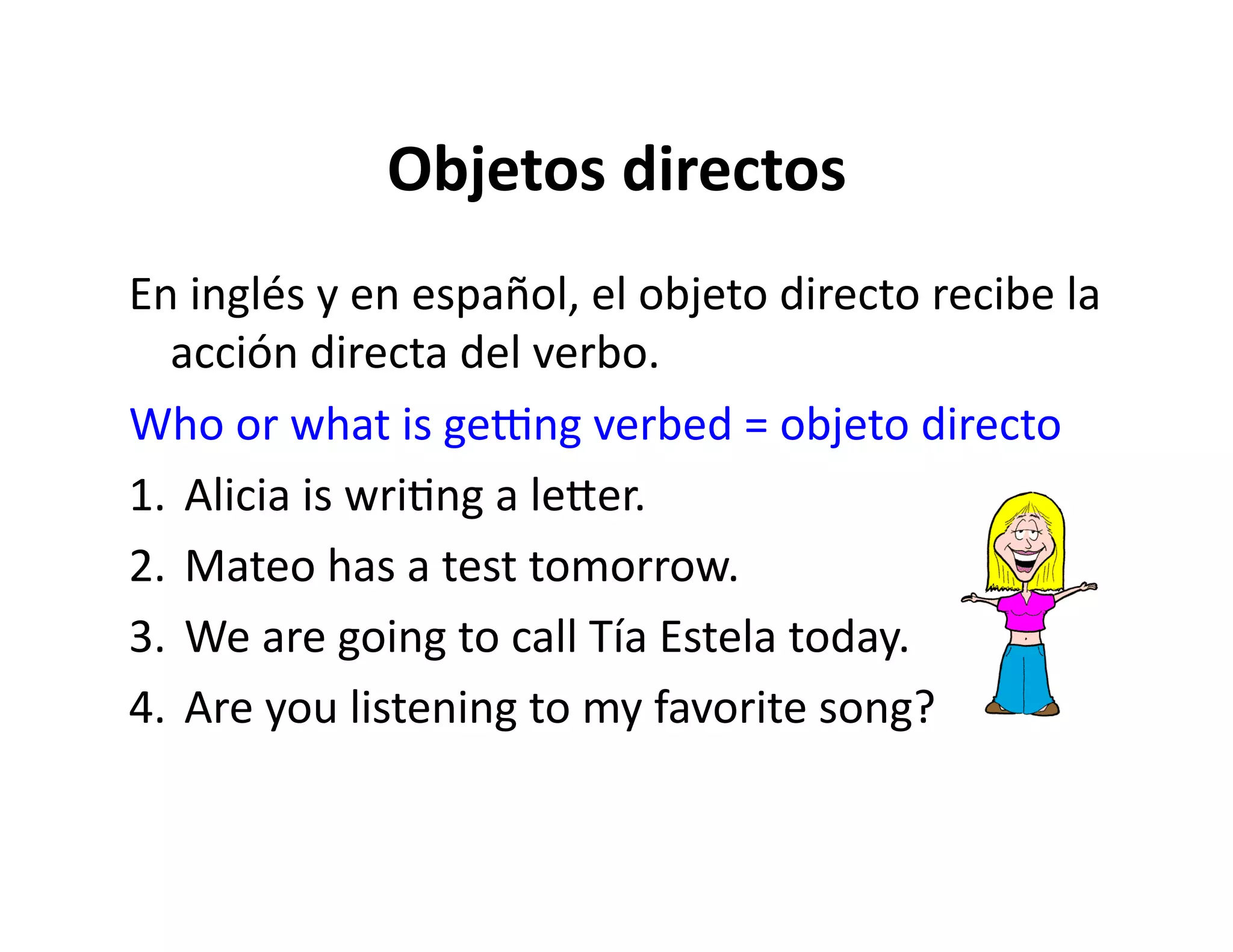 Objetos directos | PPT