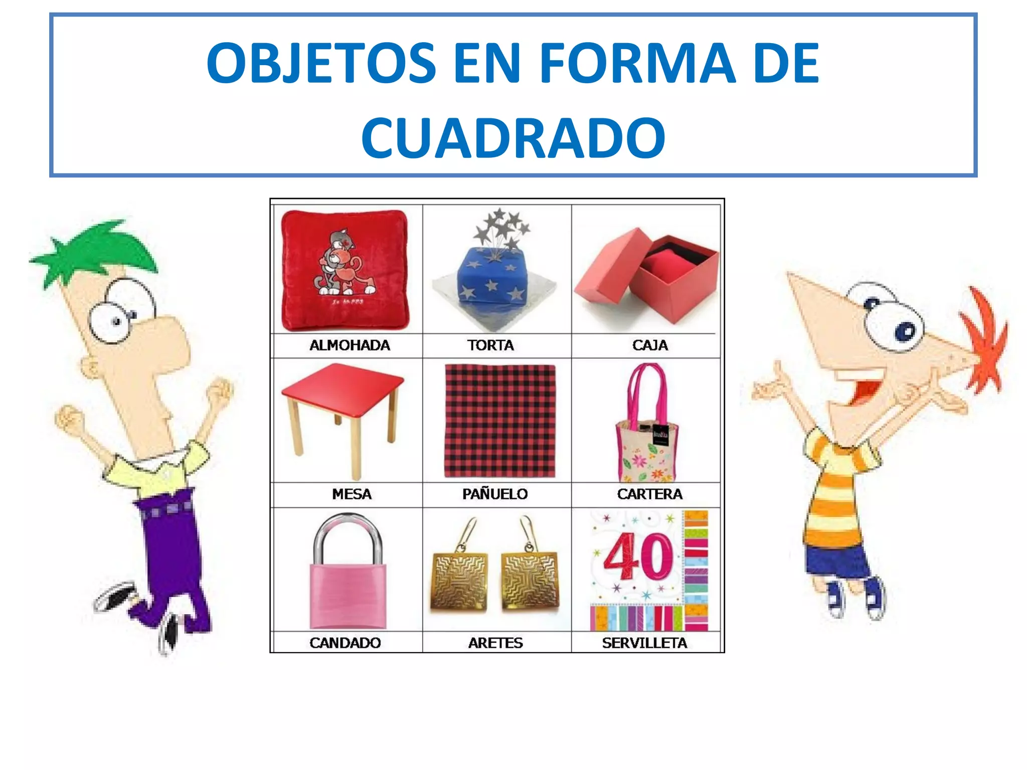 Objetos en forma de cuadrado diapo | PPT