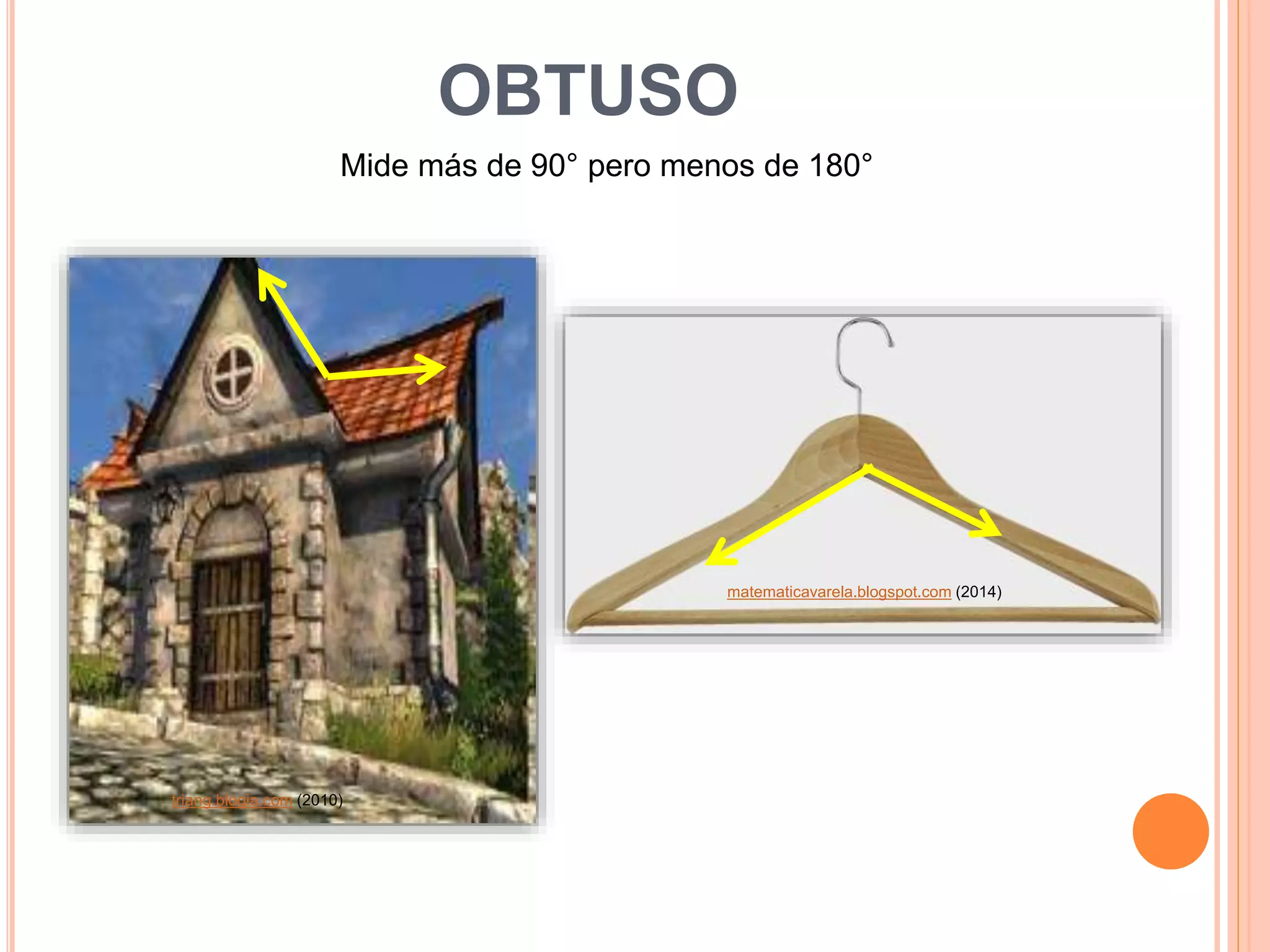 Objetos que forman diferentes tipos de ángulos | PPTX