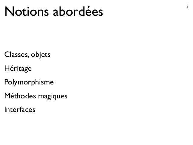 Programmation Orientée Objet En Php 5