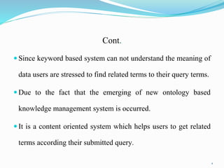 Ontologoy based Knowledge managment system | PPT