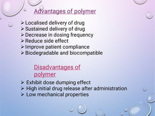 polymer in pharmacy and application of polymers | PDF