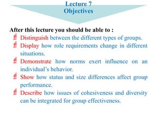 OB Lecture 7 organizational behavior seven | PPTX