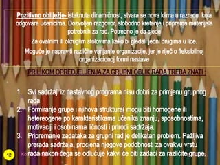 Oblici nastavnog rada prilika za komunikaciju | PPTX