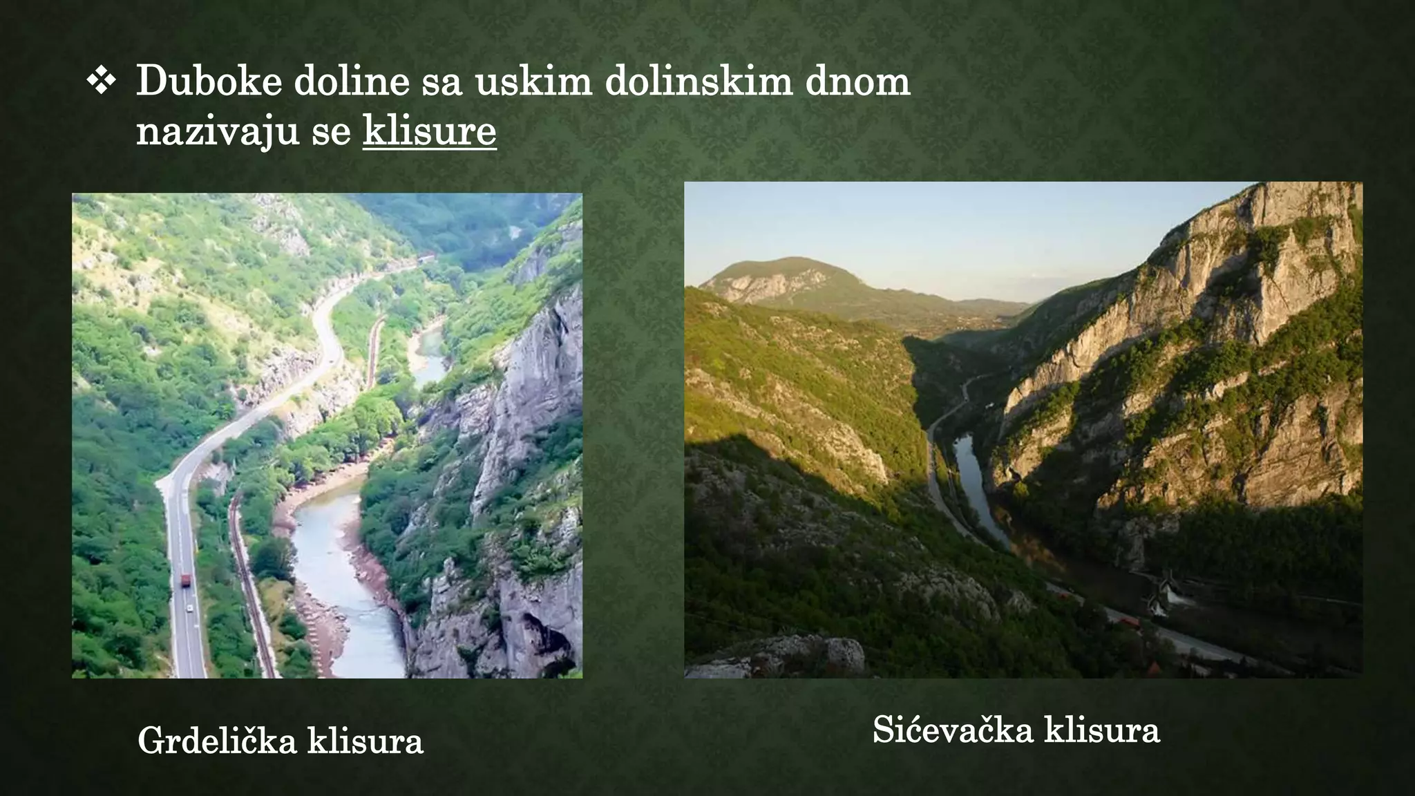 Oblici reljefa nastali radom spoljašnjih sila | PPTX