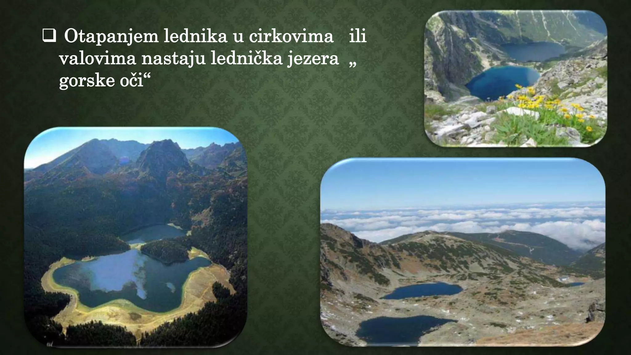 Oblici reljefa nastali radom spoljašnjih sila | PPTX