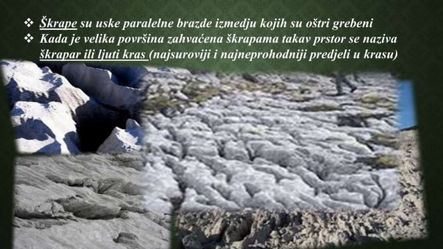 Oblici reljefa nastali radom spoljašnjih sila | PPTX