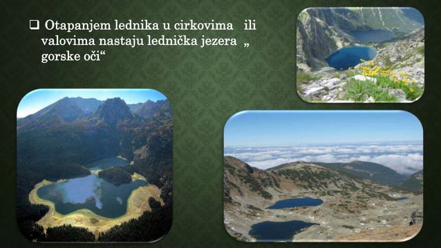 Oblici reljefa nastali radom spoljašnjih sila | PPTX