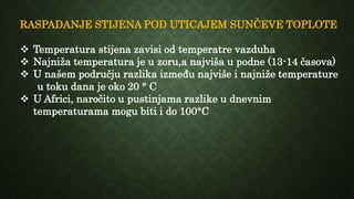 Oblici reljefa nastali radom spoljašnjih sila | PPTX