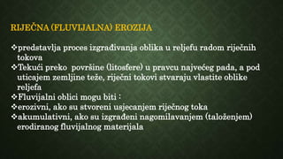 Oblici reljefa nastali radom spoljašnjih sila | PPTX