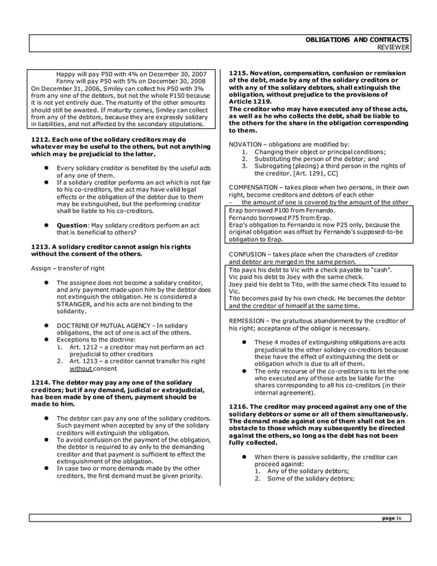 Oblicon reviewer | DOC | Marriage and Civil Unions | Family and ...