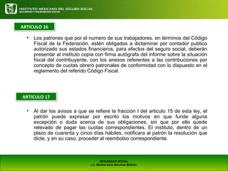 Obligaciones Patronales Ppt