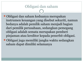 Obligasi | PPT