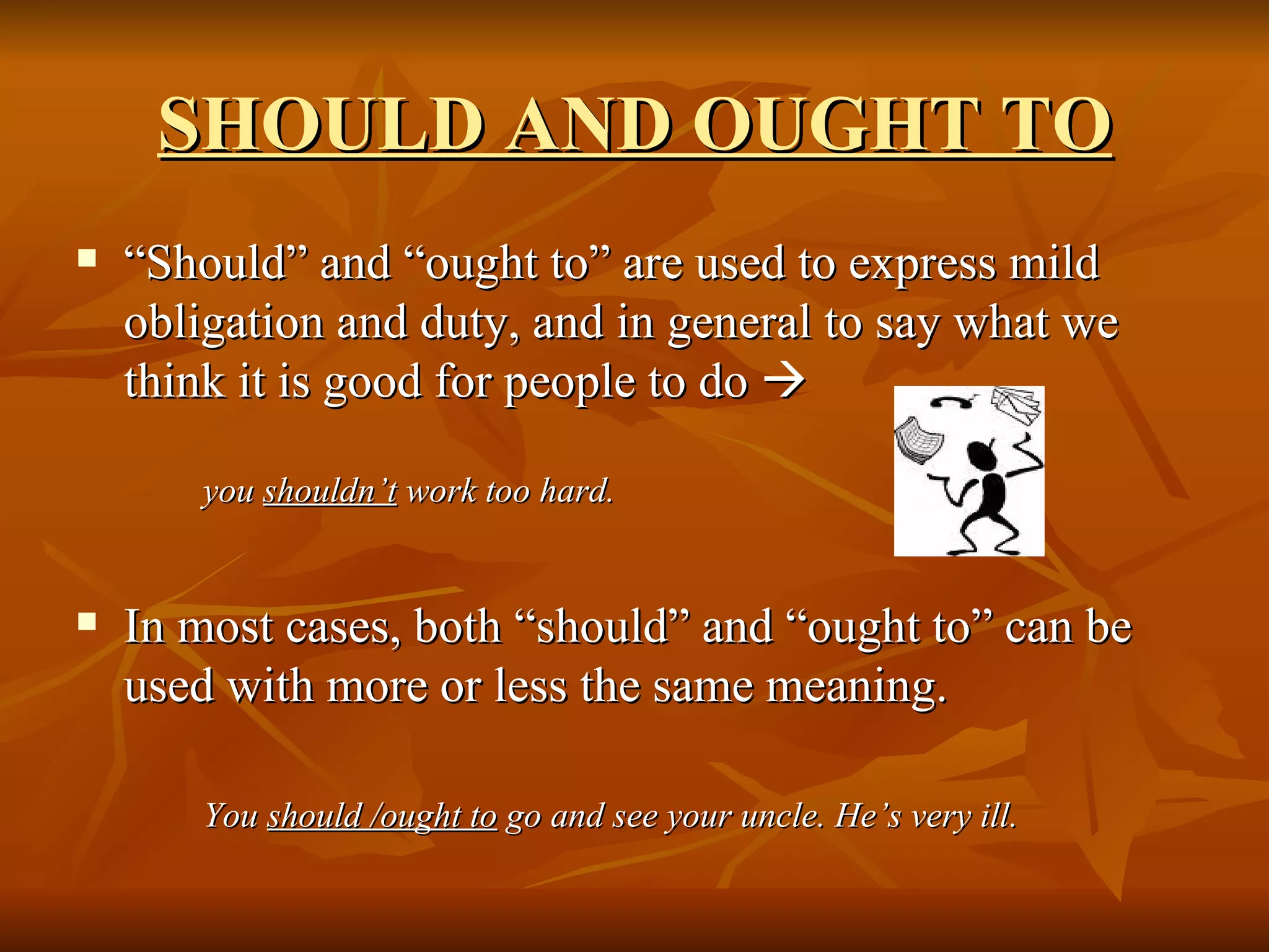 Obligation, Necessity, And Prohibition | PPT