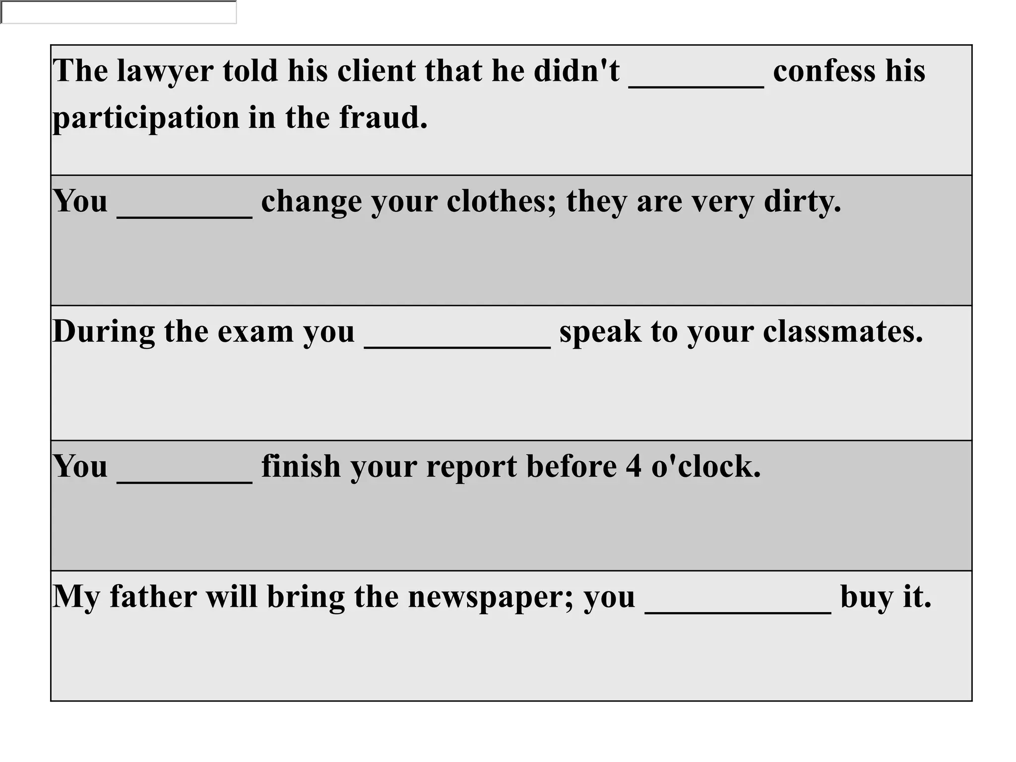 Obligation, advice, prohibition (exercise) | PPTX