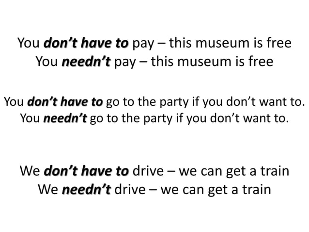 Obligation, necessity, prohibition, advice | PPTX