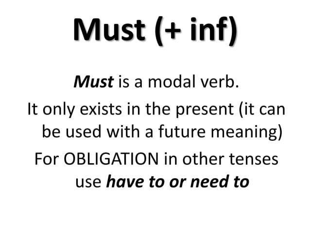 Obligation, necessity, prohibition, advice | PPTX