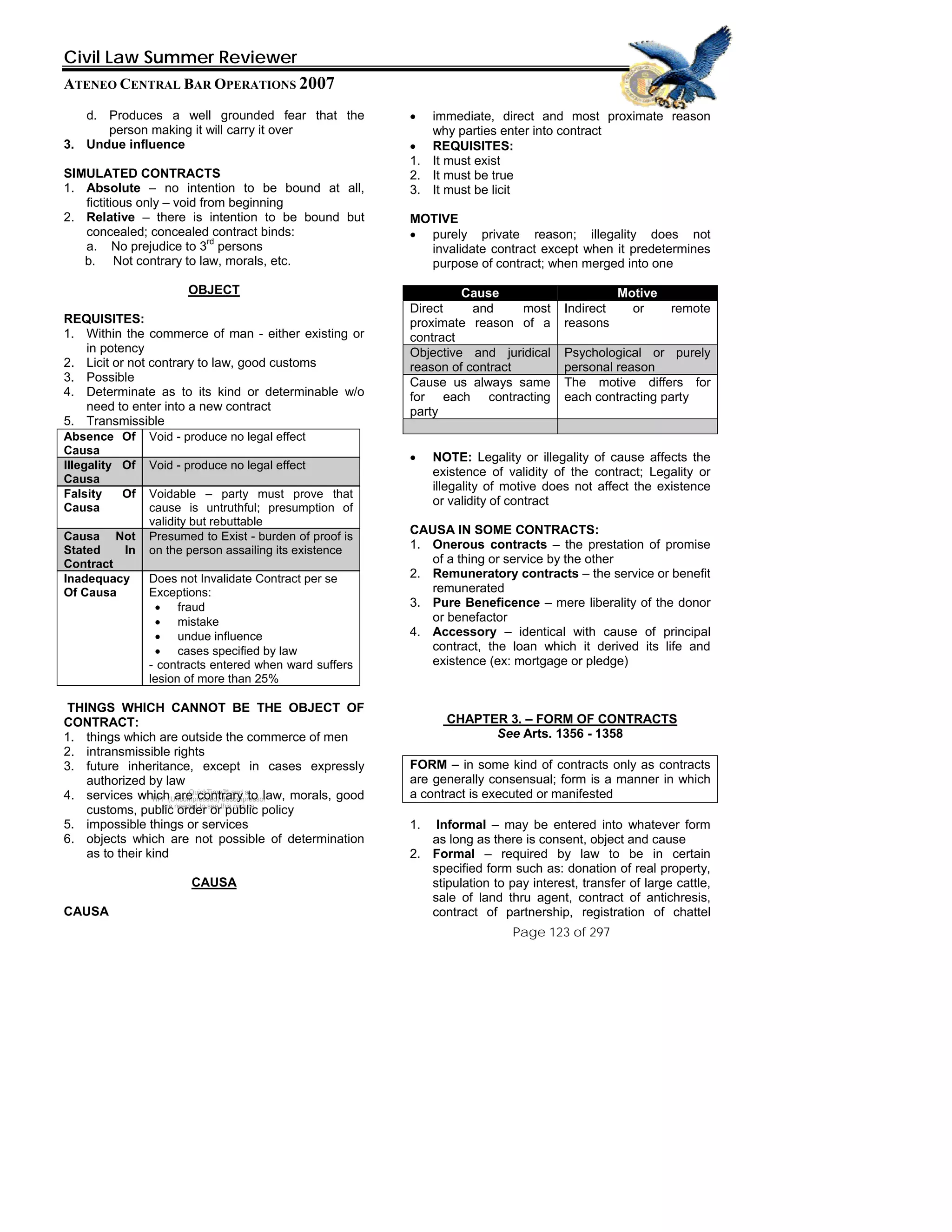 Obligations and-contracts reviewer | PDF