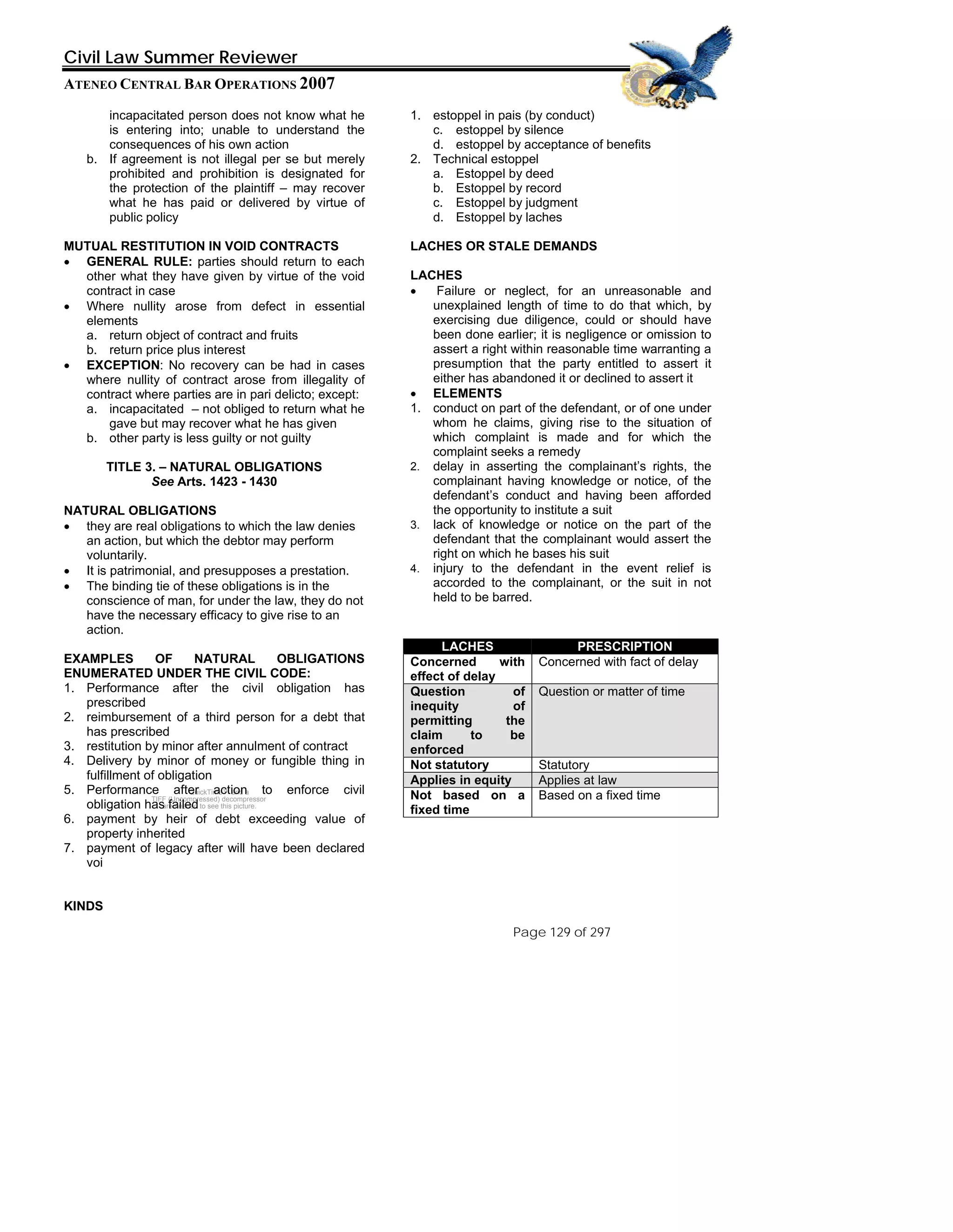 Obligations and-contracts reviewer | PDF