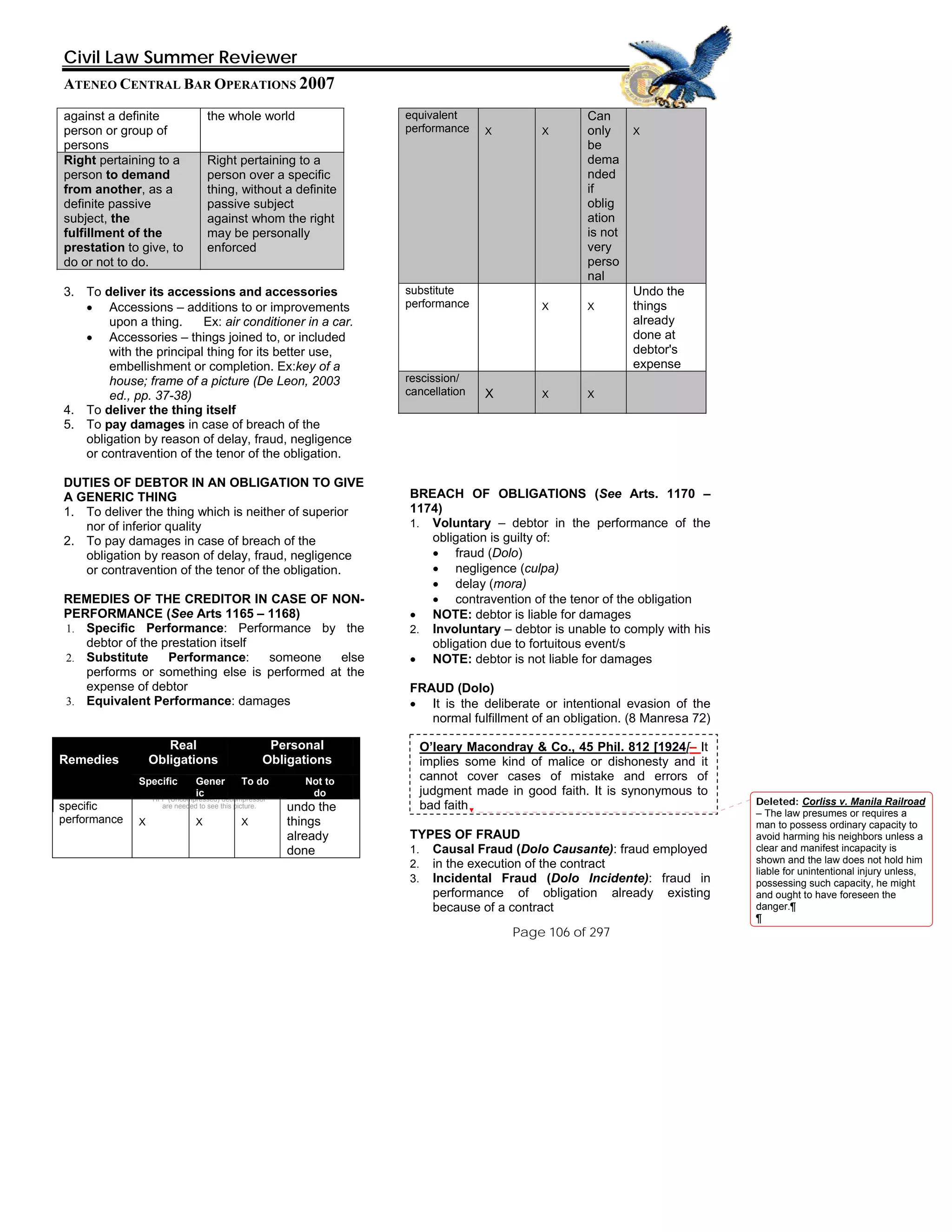 Obligations and-contracts reviewer | PDF
