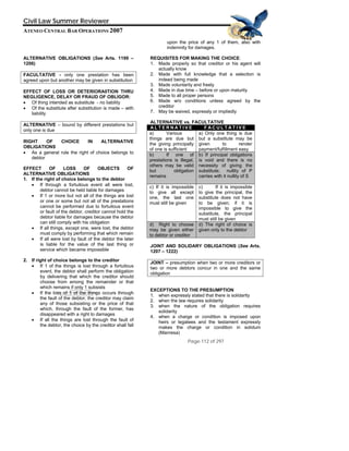 Obligations and-contracts reviewer | PDF