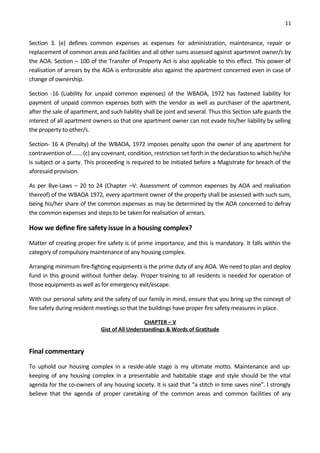 Obligatory repairs and maintenance of common areas and facilities | DOC