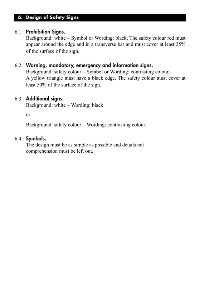 Obligatory safety signs | PDF