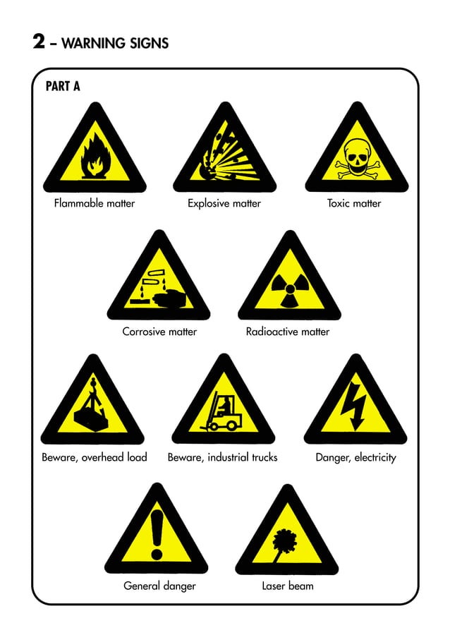 Obligatory safety signs | PDF