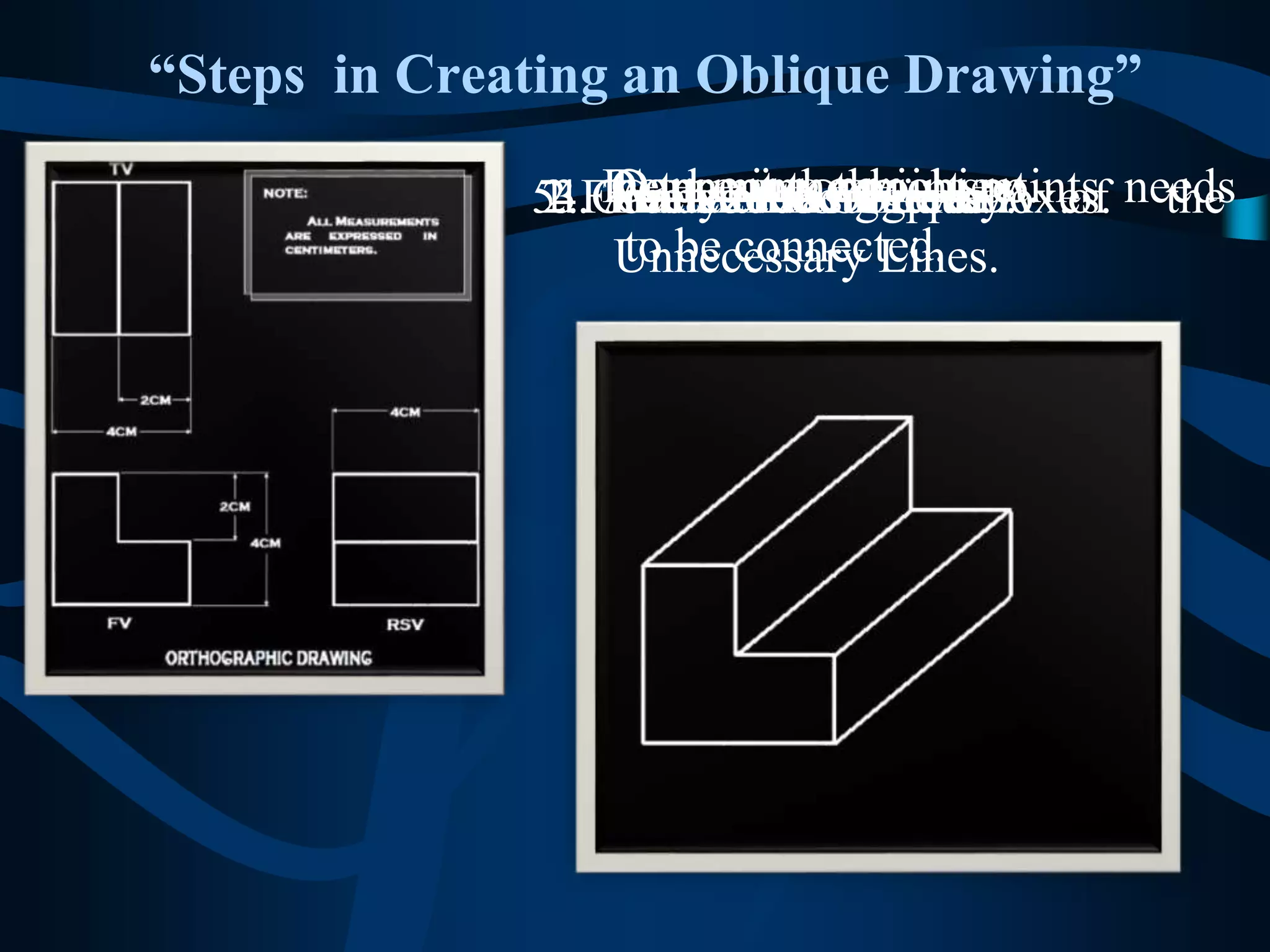 Oblique drawing | PPSX
