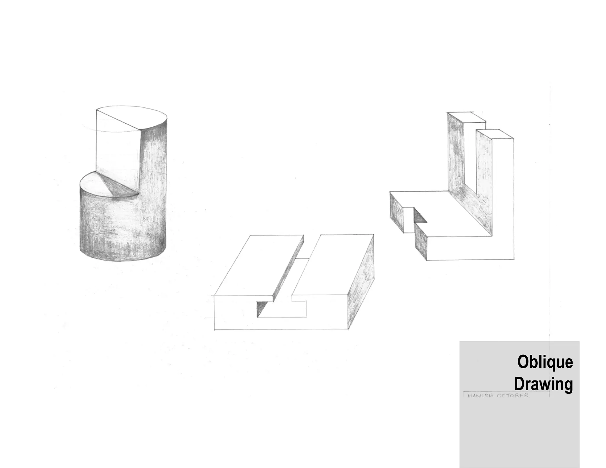 Oblique drawing | PDF